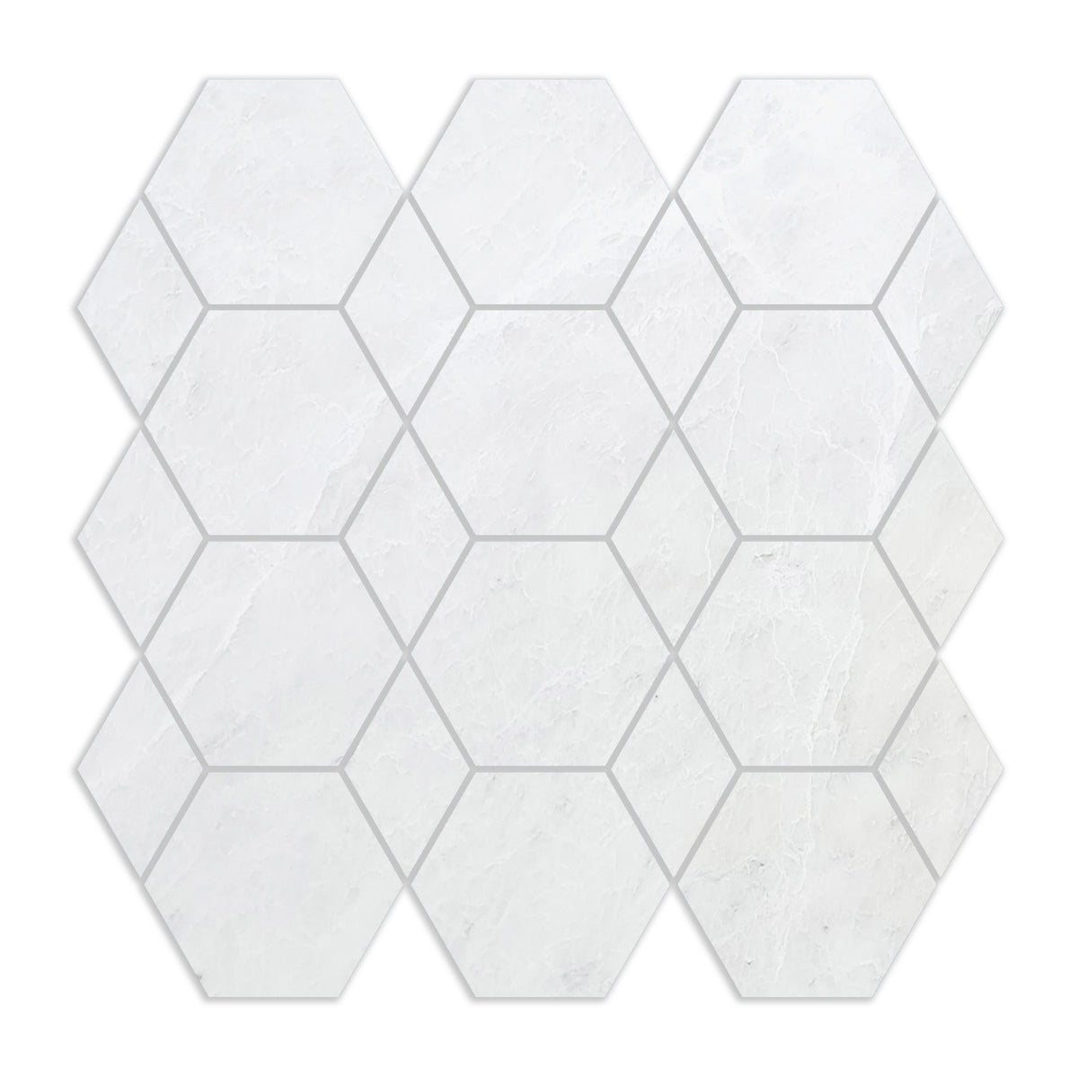 Hexagon Stacked Diamond Mosaic Tile – TB Stone