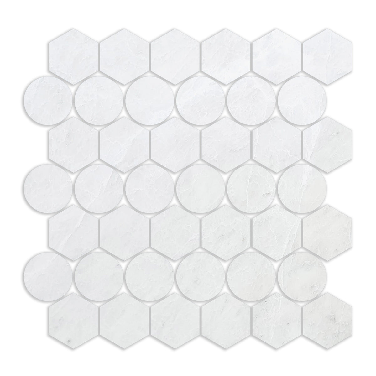 Penny Hex Mosaic Tile – TB Stone